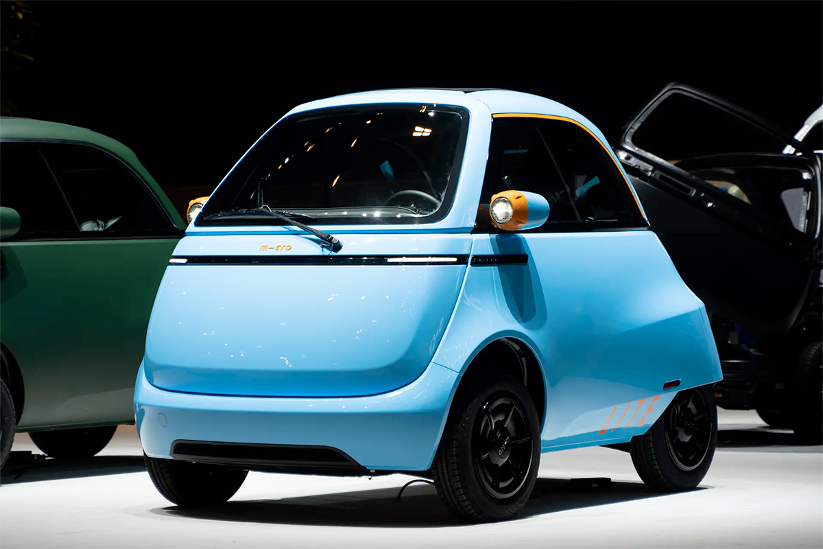 Adorable electric micro-car for urban mobility, no license required ...